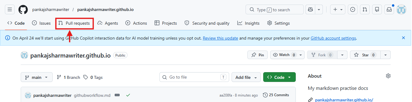 End-to-end GitHub workflow for Technical Writers | Welcome to my ...